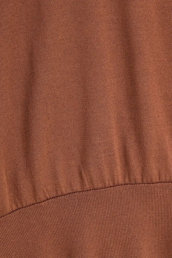 Dolce & Gabbana Cropped Silk Knit Sweater