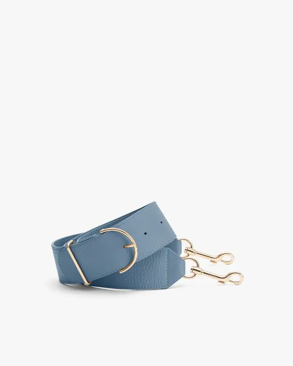 Cuyana Adjustable Wide Luggage Strap - Azure