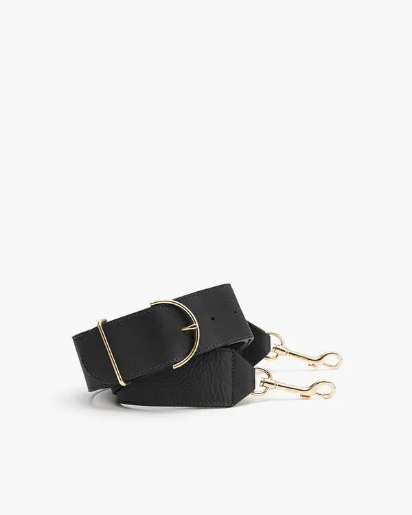 Cuyana Adjustable Wide Luggage Strap - Black