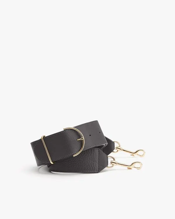 Cuyana Adjustable Wide Luggage Strap - Charcoal