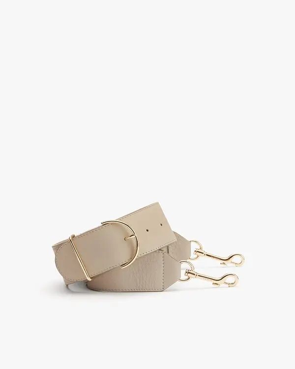 Cuyana Adjustable Wide Luggage Strap - Stone