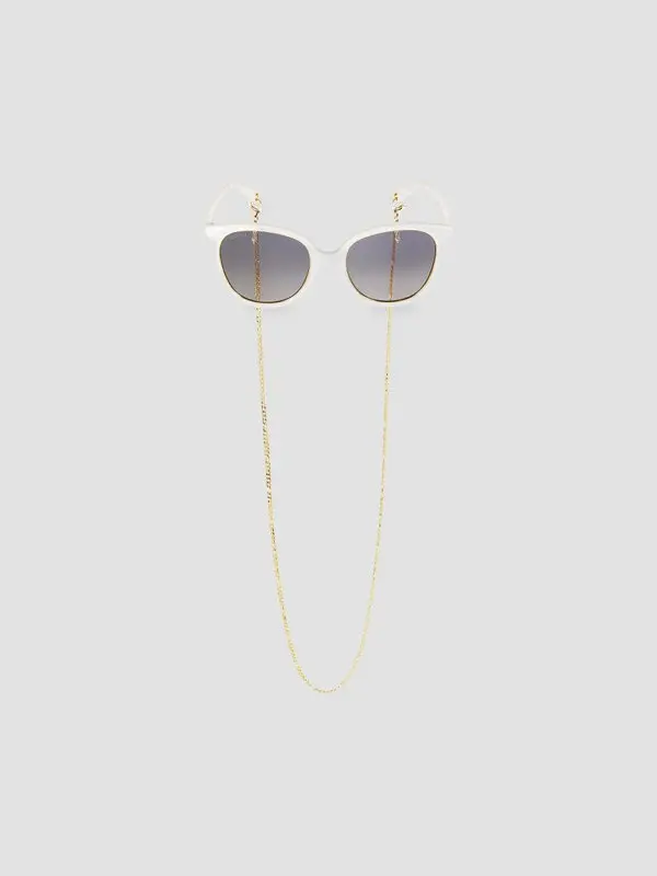 Gucci Pure Acetate 56mm Square Sunglasses - White