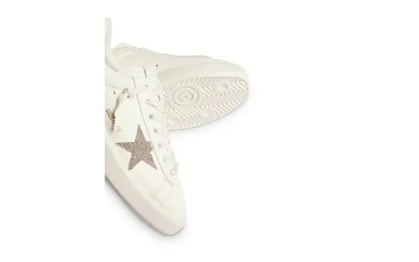 GOLDEN GOOSE Pure Star Lace Up Sneakers - Whitesilve