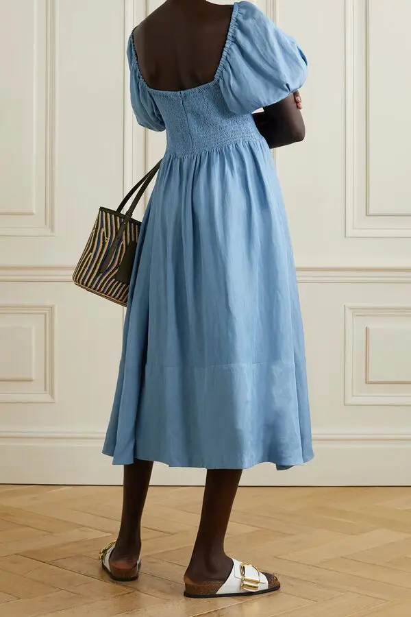 white christmas dresses Linen-Lyocell V-Neck Sleeveless Maxi Dress Willow, Charcoal Black / L main image 0
