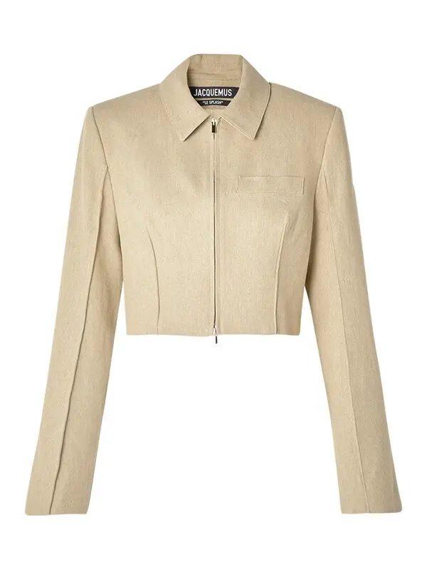 Jacquemus Limao Cropped Linen Jacket