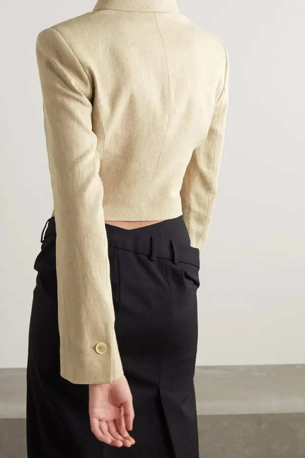 Jacquemus Limao Cropped Linen Jacket