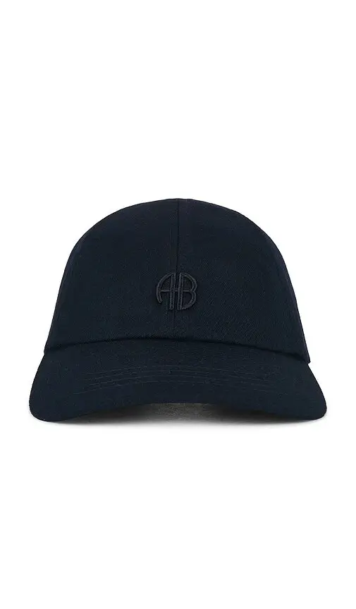 ANINE BING Jeremy Baseball Cap - Navy Wool