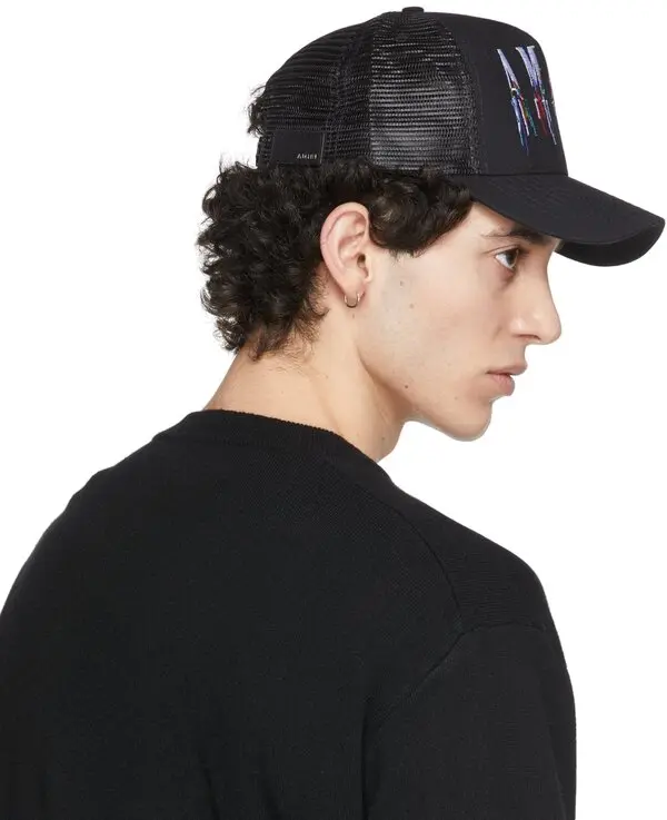Buy Amiri Paint Drip Core Logo Trucker Cap - Black At 30% Off