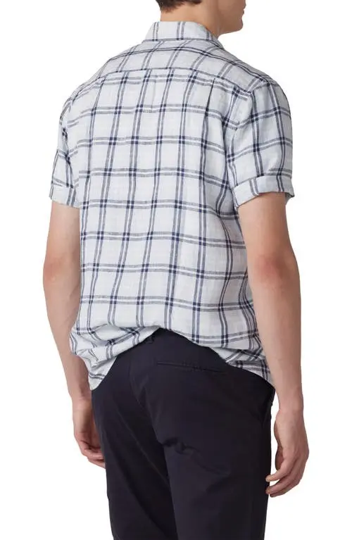 Rodd & Gunn Harwich Plaid Short Sleeve Linen Button-up Shirt