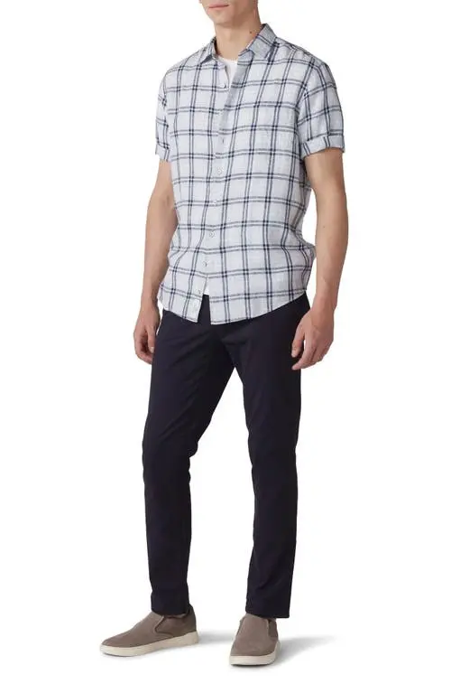 Rodd & Gunn Harwich Plaid Short Sleeve Linen Button-up Shirt