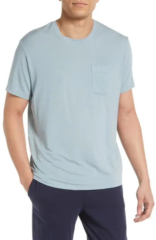 Tommy John Second Skin Pocket Sleep T-shirt - Solid Slate
