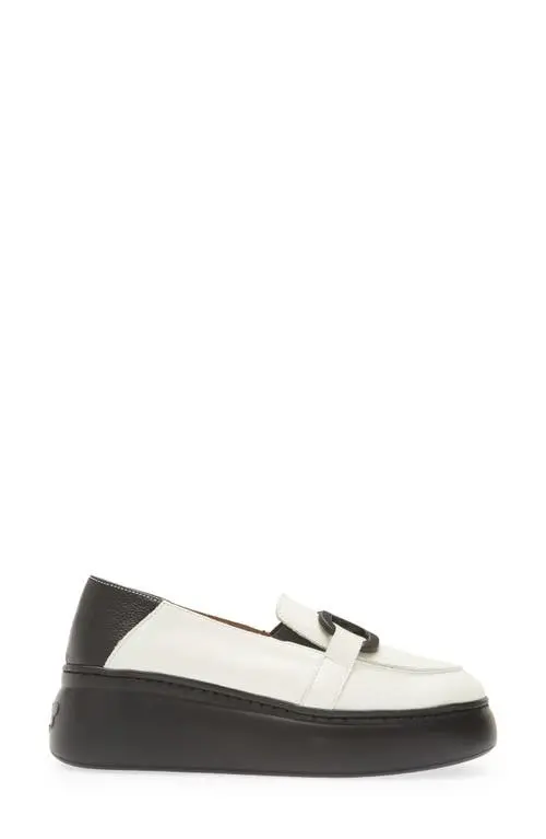 WONDERS Platform Loafer - Wild Milk/wild Black