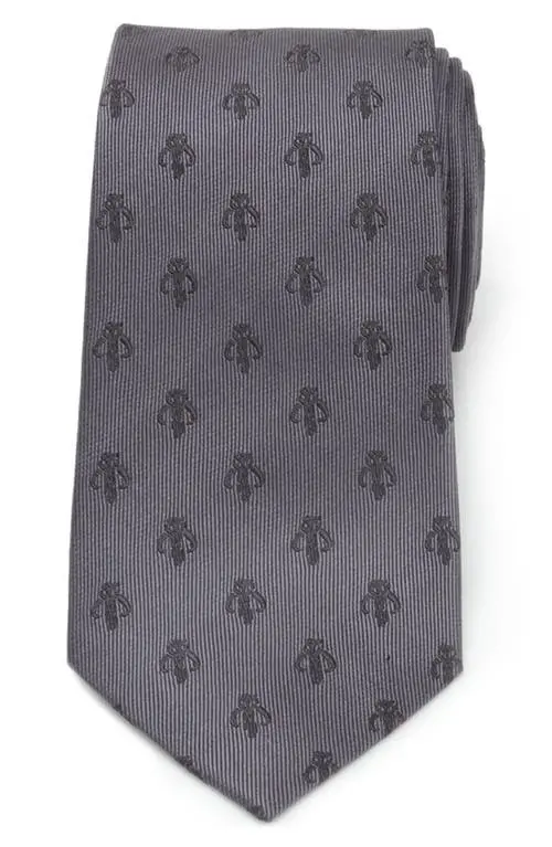 CUFFLINKS, INC. Mandalorian Silk Tie - Grey