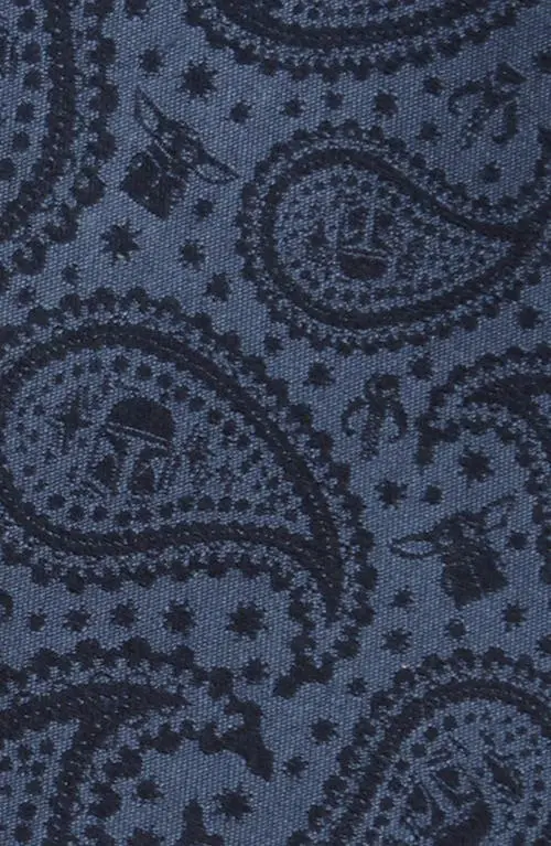 CUFFLINKS, INC. The Mandalorian Paisley Silk Neck Tie - Navy
