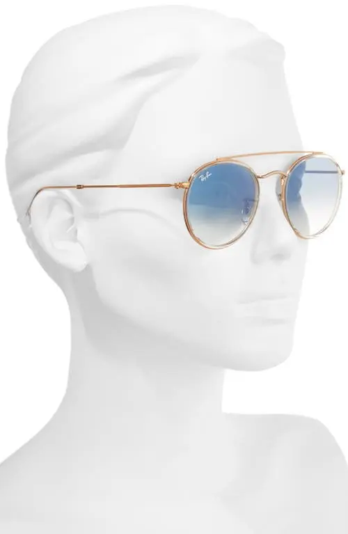 Ray-ban 51mm Aviator Sunglasses - Blue Transparent