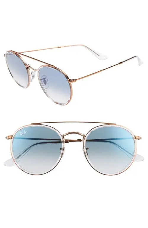 Ray-ban 51mm Aviator Sunglasses - Blue Transparent