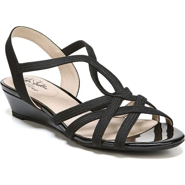 LIFESTRIDE Strappy Slingback Sandal - Black