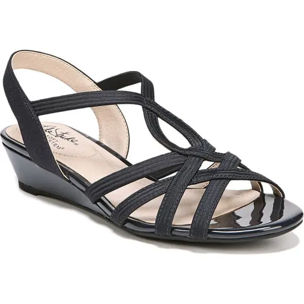 LIFESTRIDE Strappy Slingback Sandal - Navy