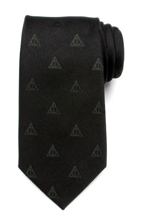 CUFFLINKS, INC. Harry Potter Deathly Hallows Silk Tie - Black