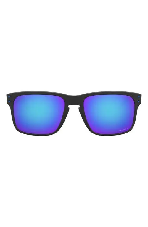 Oakley 56mm Prizm™ Polarized Keyhole Sunglasses - Rubber Black