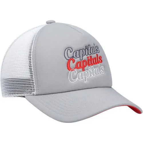 Adidas Washington Capitals Embroidered Trucker Hat - Gray