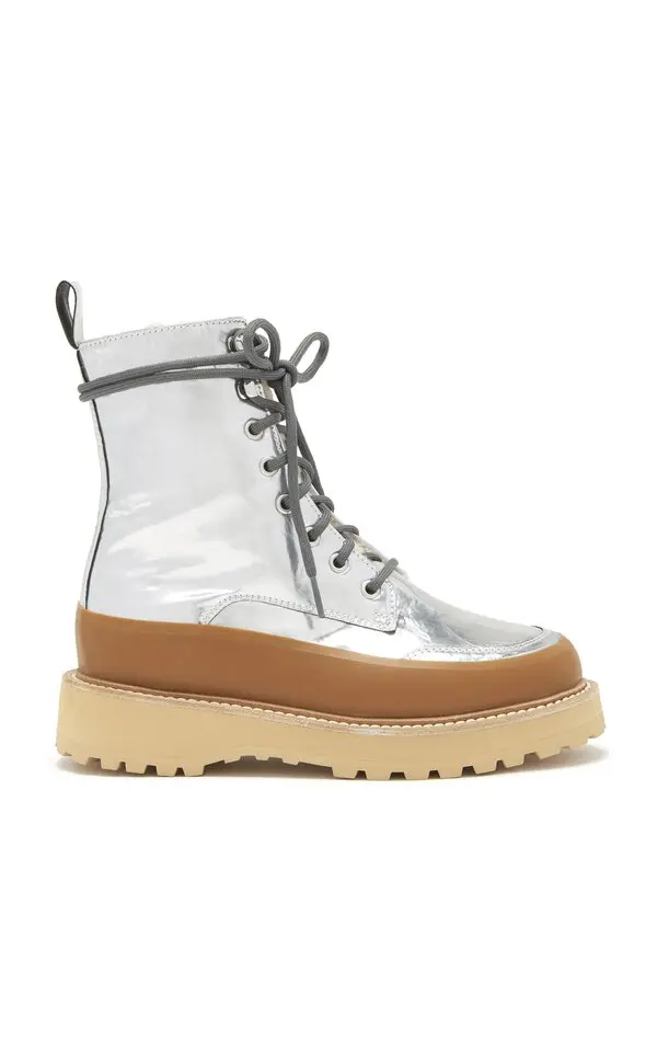 Ulla Johnson Etna Metallic Leather Boots
