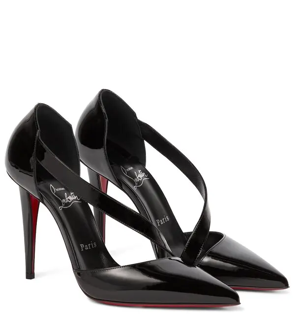 CHRISTIAN LOUBOUTIN Astrid 100 Patent Leather Pumps