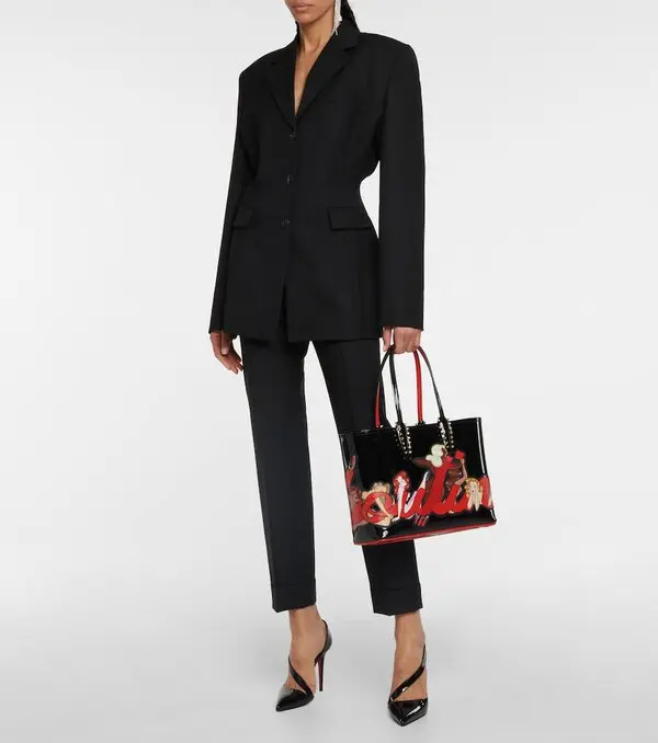 CHRISTIAN LOUBOUTIN Astrid 100 Patent Leather Pumps