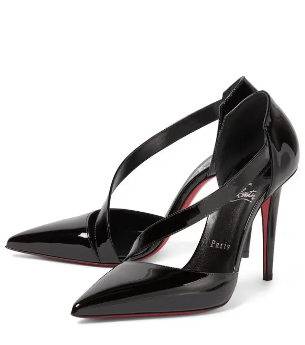CHRISTIAN LOUBOUTIN Astrid 100 Patent Leather Pumps