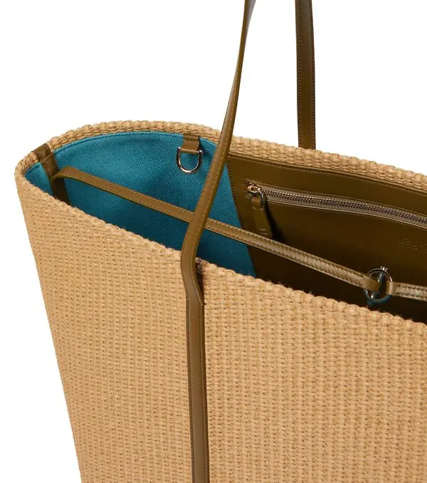 Loro Piana Carry Everything Large Raffia Tote