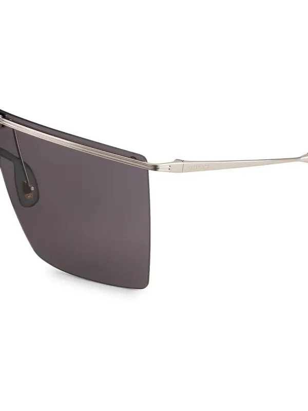 Gucci Web 99mm Shield Sunglasses