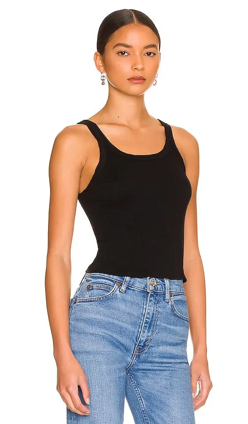 RE/DONE X Hanes Cropped Rib Tank