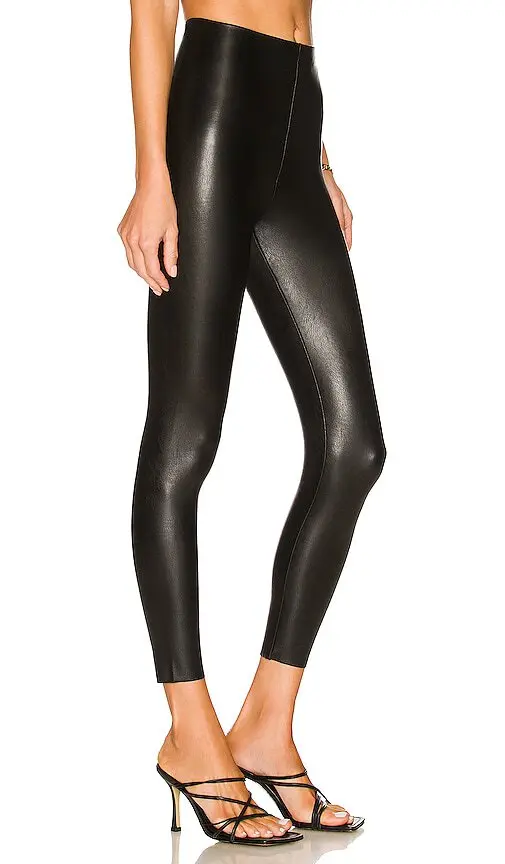 Commando Petite Faux Leather Leggings - Black