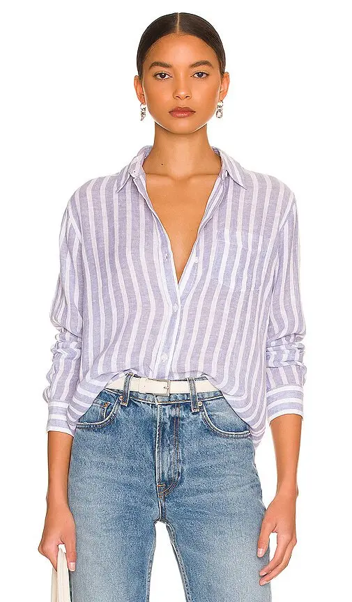 Rails Charli Button-up Shirt - Rhone Stripe
