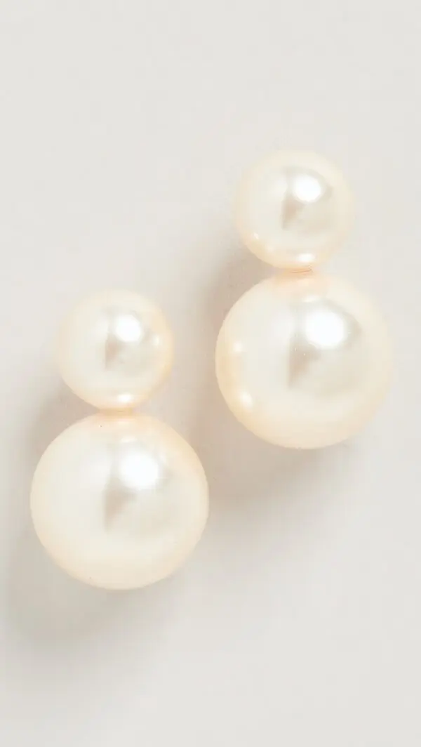 JENNIFER BEHR Iris Stud Earrings - Pearl