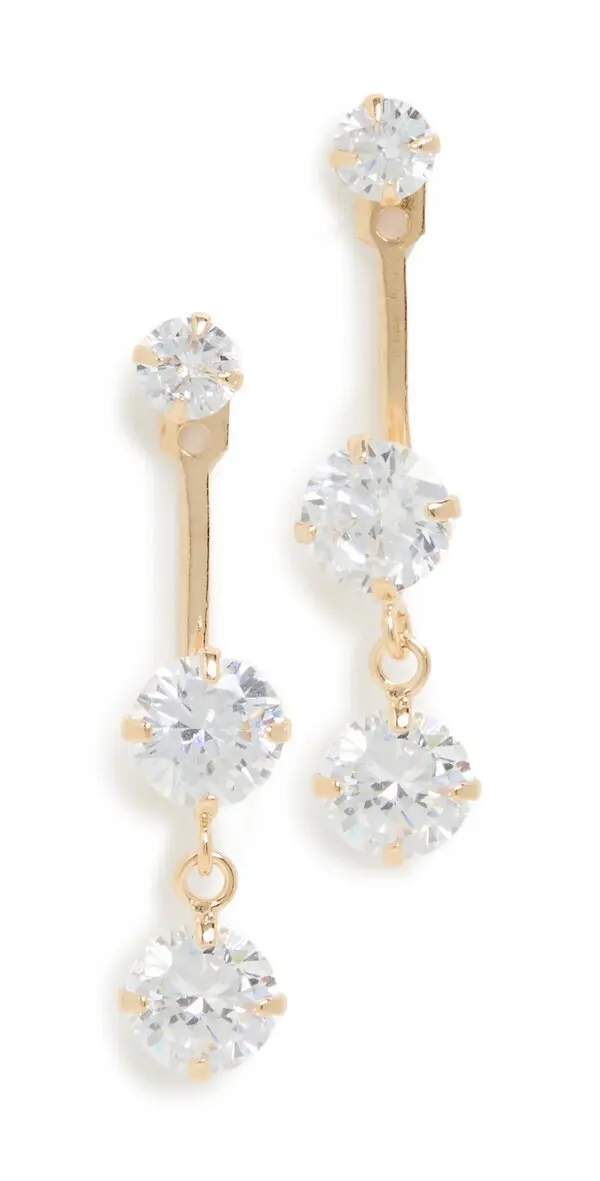 Shashi Versailles Stud Earrings - Gold