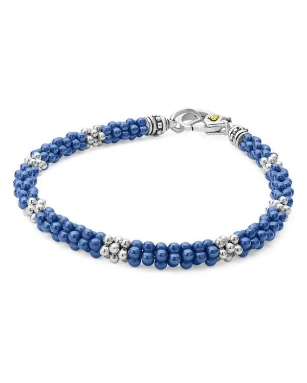 Lagos Sterling Silver Ceramic Bracelet