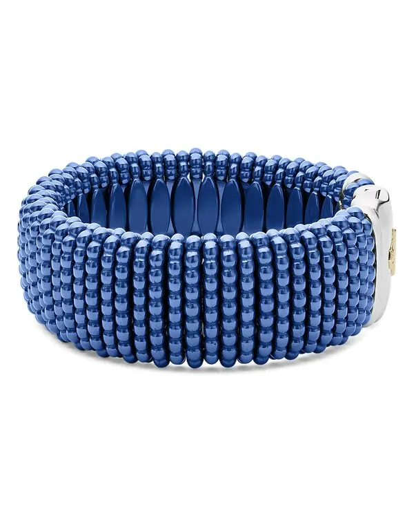 Lagos 18k Yellow Gold And Sterling Silver Ceramic Bead Bracelet