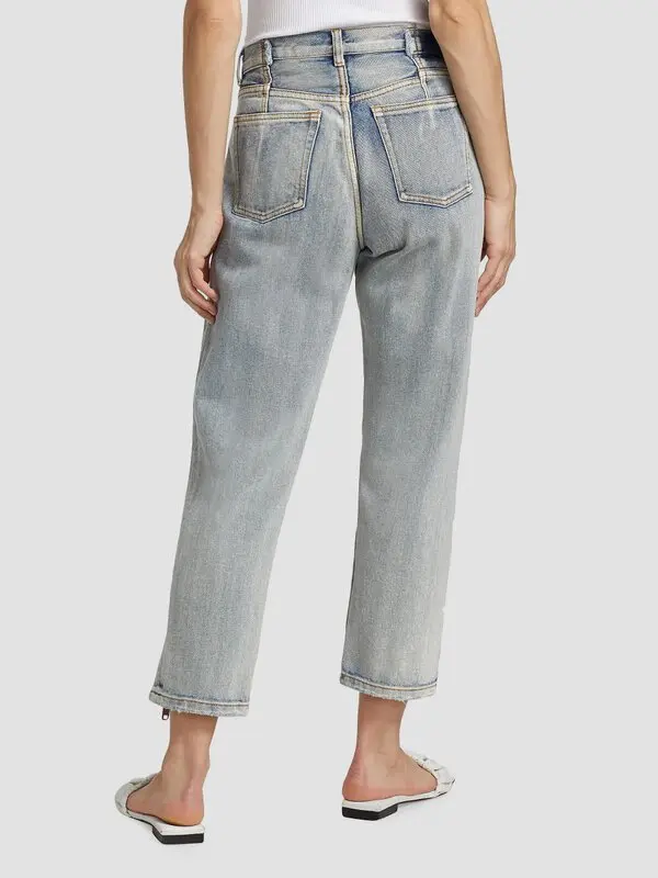 3.1 Phillip Lim High-rise Zip Detail Straight-leg Jeans - Indigo