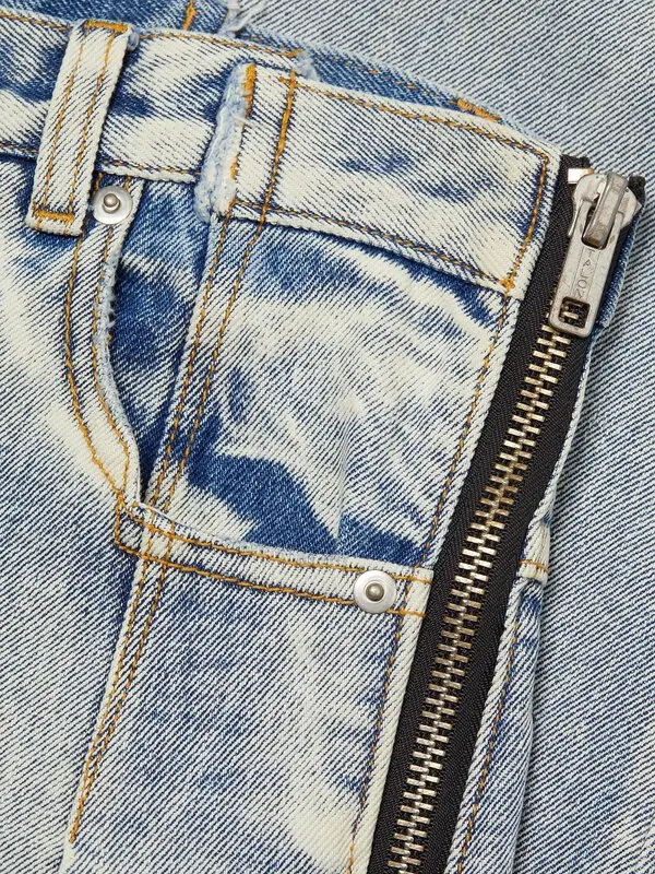 3.1 Phillip Lim High-rise Zip Detail Straight-leg Jeans - Indigo