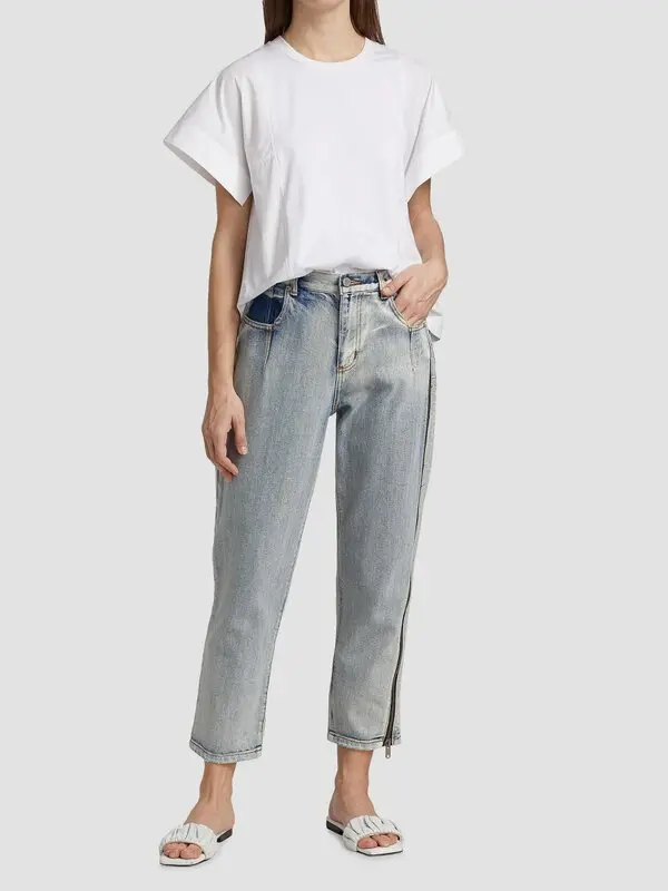 3.1 Phillip Lim High-rise Zip Detail Straight-leg Jeans - Indigo