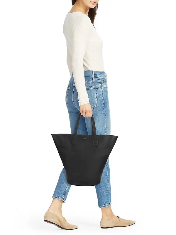 Khaite Osa Circle Leather Tote Bag