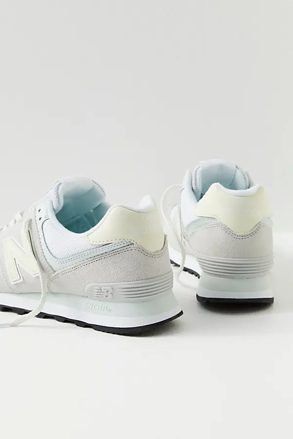 NEW BALANCE 574 Leather Sneakers - Grey