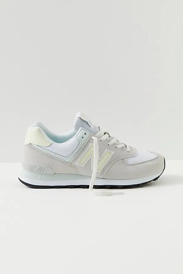NEW BALANCE 574 Leather Sneakers - Grey