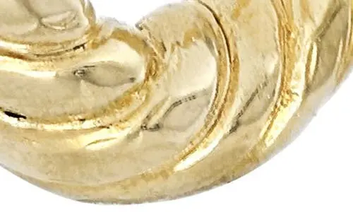 Bony Levy 14k Gold Twisted Oval Hoop Earrings