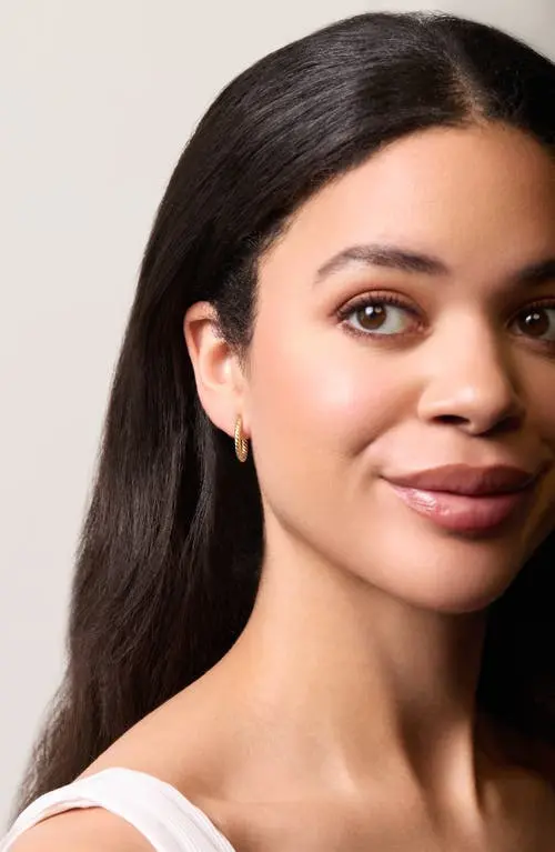 Bony Levy 14k Gold Twisted Oval Hoop Earrings