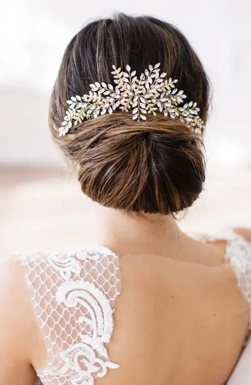 Brides & Hairpins Serena Crystal Hair Comb - Gold