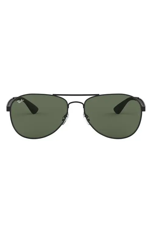 Ray-ban 61mm Aviator Sunglasses - Mat Gunmet