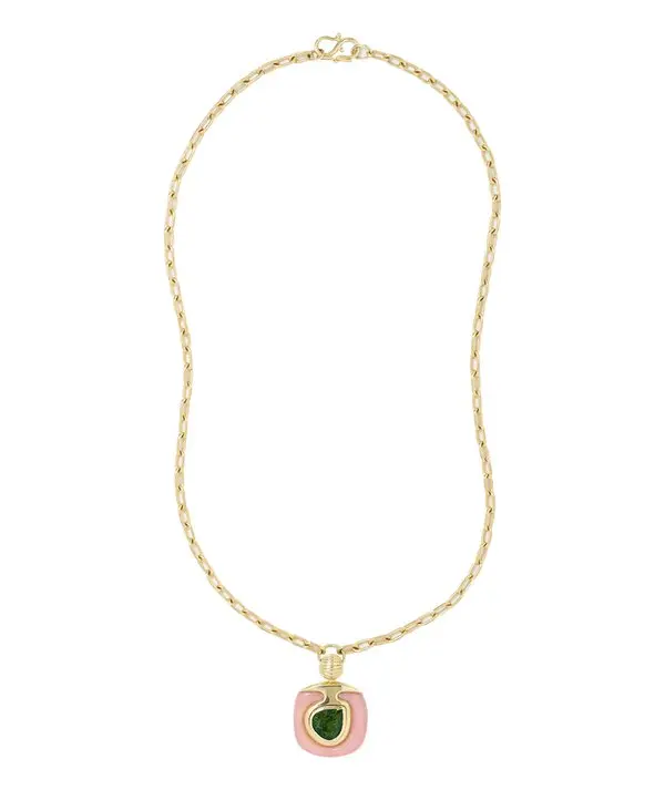 Retrouvai 14-karat Opal And Tourmaline Necklace
