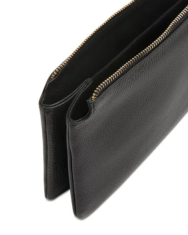 Whistles Elita Double Pouch Clutch - Black